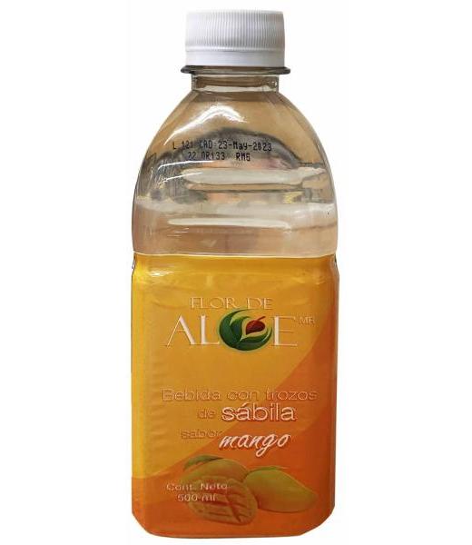 BEBIDA CON TROZOS DE SABILA SAB MANGO 500 ML FLOR DE ALOE