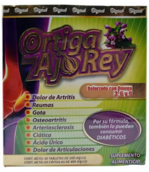 ORTIGA MAS AJO REY OMEGA 3 6 9 DUO OMEGA NUTRITION