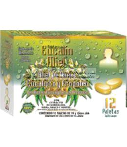 PALETA EUCALIN MIEL 12 PZS