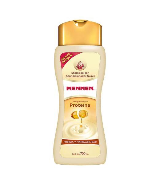 SHAMPOO CON ACONDICIONADOR MENNEN FUERZA Y MANEJABILIDAD DE 700 ML