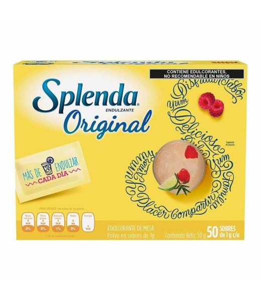 SPLENDA SUSTITUTO AZUCAR PAQUETE CON 50 PZ DE 1 GR